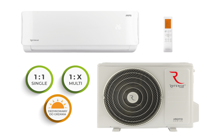 Rotenso Imoto X - trzy filtry w standardzie - klasyczny wygląd